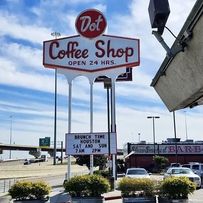 That iconic red sign has been beckoning hungry Houstonians for decades—a 24-hour promise of comfort that never goes out of style.