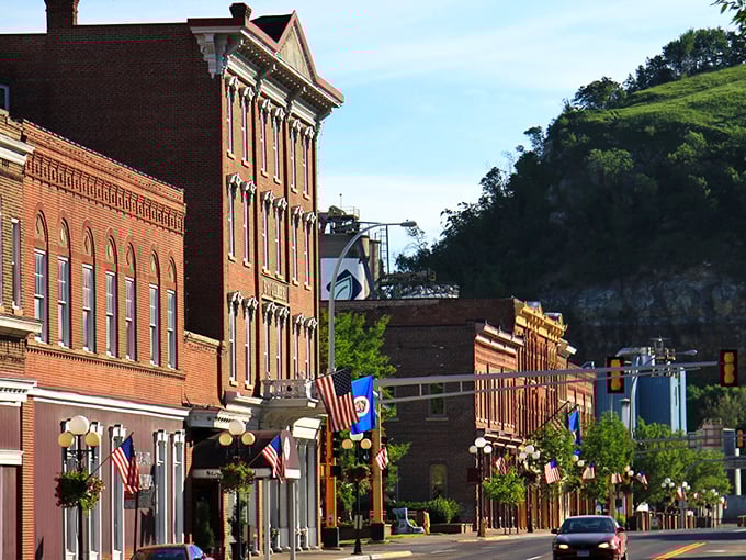 Downtown Red Wing's flower-adorned lampposts aren't just pretty—they're a promise that small-town charm isn't extinct in America after all.