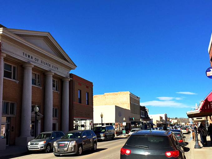 Welcome to Silver City’s historic heart, where classic architecture, friendly locals, and sunny skies make every visit unforgettable.
