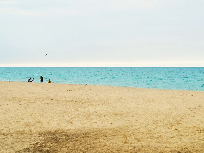 Where the sky meets water in perfect harmony. Lake Michigan's azure waters create a Caribbean-like mirage that makes you forget you're in Indiana.