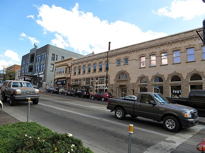 Historic Prescott's streets whisper tales of the Wild West while trucks rumble past – a perfect metaphor for this town's charming time-travel experience.