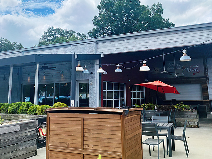 Ruby Sunshine's welcoming exterior beckons breakfast enthusiasts with its distinctive sun logo, promising morning delights worth setting your alarm for.