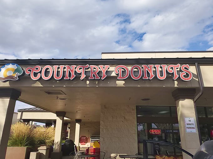 The unassuming storefront promises nothing fancy—just the sacred covenant of exceptional donuts waiting inside. Simple, straightforward, perfect.