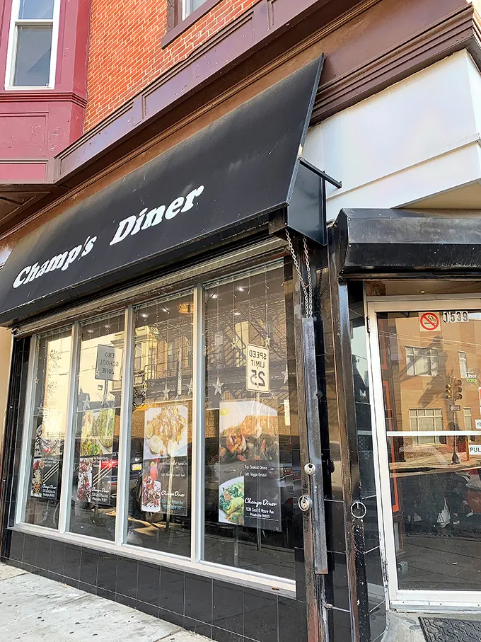 The unassuming exterior of Champ's Diner proves once again that culinary treasures often hide behind modest storefronts, just waiting to change your breakfast game forever.
