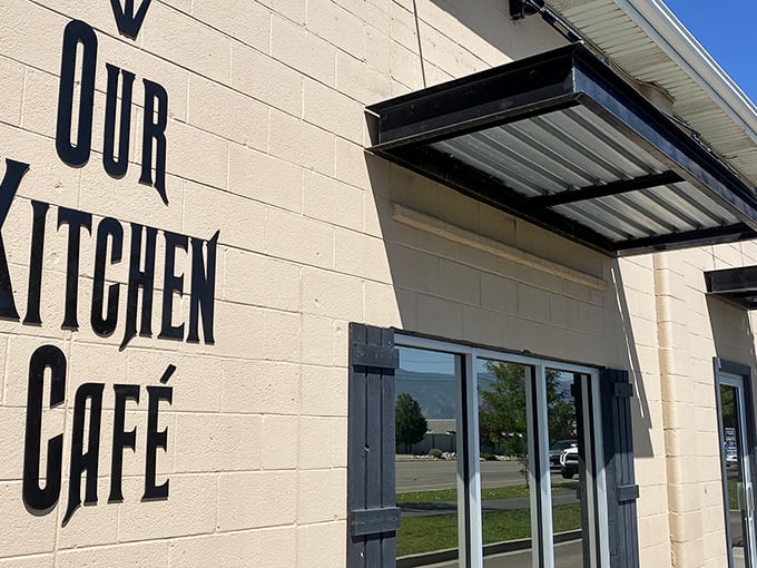 The unassuming exterior of Our Kitchen Café proves once again that culinary treasures often hide in plain sight. No pretension, just breakfast perfection waiting inside.