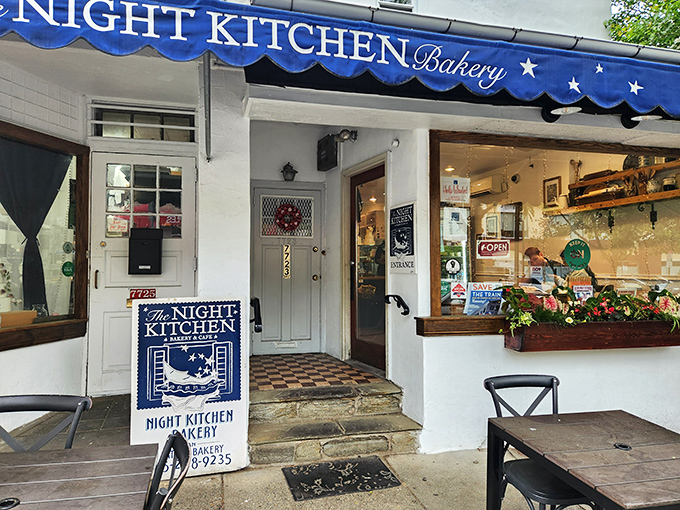 That iconic blue awning with white stars isn't just eye-catching—it's a beacon of baked goodness on Germantown Avenue that draws dessert pilgrims from across Philadelphia.