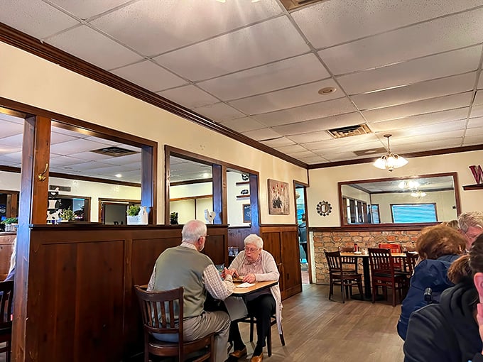 The true measure of a local gem: regulars who've probably been sitting at the same table, ordering the same dishes, for longer than most restaurants survive.