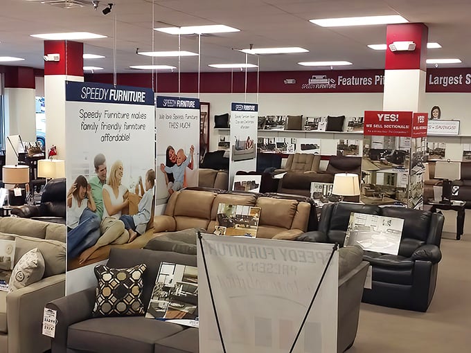 Leather recliners that practically dare you not to take a test nap. The kind of comfort that makes you question all your previous furniture decisions.