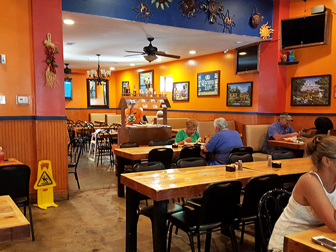 Regulars know the best tables are the ones where you can watch plates of chimichangas making their journey from kitchen to lucky diners.