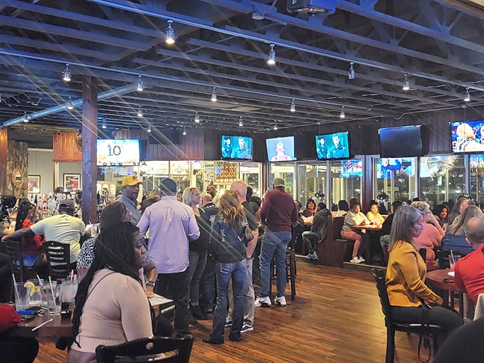 When the bar fills up at Brew River, it's not just a crowd—it's a community celebrating good food, drinks, and company.