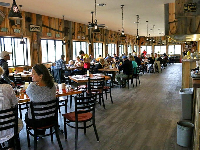 The happiest room in New Hampshire. Every table filled with people experiencing the universal joy of exceptional breakfast in good company.