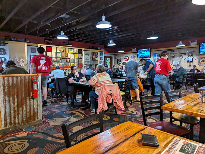 When the restaurant fills up, it's not just customers—it's a congregation of the Church of Smoke, gathering to worship at the altar of perfectly rendered fat.