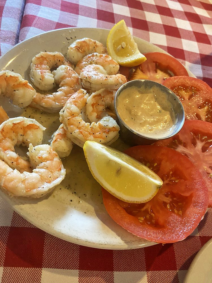 These shrimp look like they just got back from a spa treatment – relaxed, perfectly dressed, and ready to make your day better.