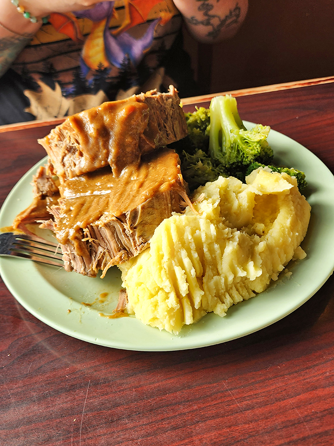 Fork-tender beef that doesn't just fall apart – it practically leaps onto your fork, volunteering as tribute to your taste buds.
