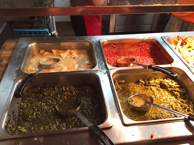 Four horsemen of delicious apocalypse – creamy, savory, spicy, and hearty sides that make choosing just one a Sophie's Choice of buffet dining.