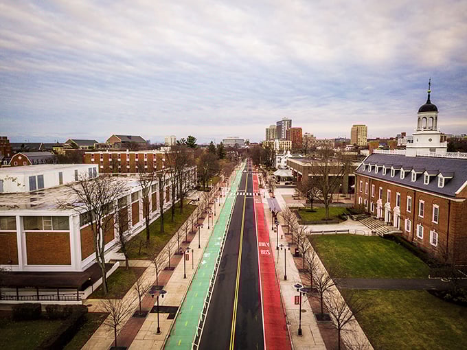 Bridgeton's colorful streetscape showcases its vibrant community spirit. This isn't just a town—it's a living postcard!