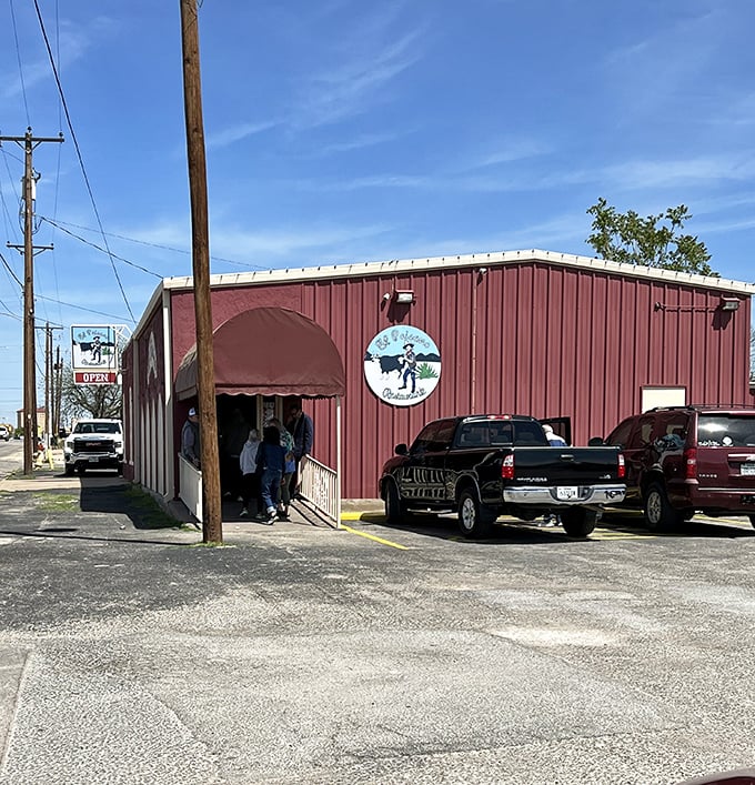 Don't judge this book by its cover – some of Texas' best mesquite-grilled steaks hide behind this humble façade.