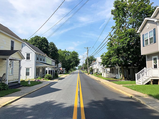 Magnolia's main street doesn't need fancy signs or tourist attractions—it's where neighbors exchange waves so frequently they develop specialized wrist muscles.