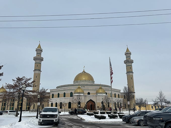 Modern buildings meet historic architecture in Dearborn, creating affordable neighborhoods with character and convenience.