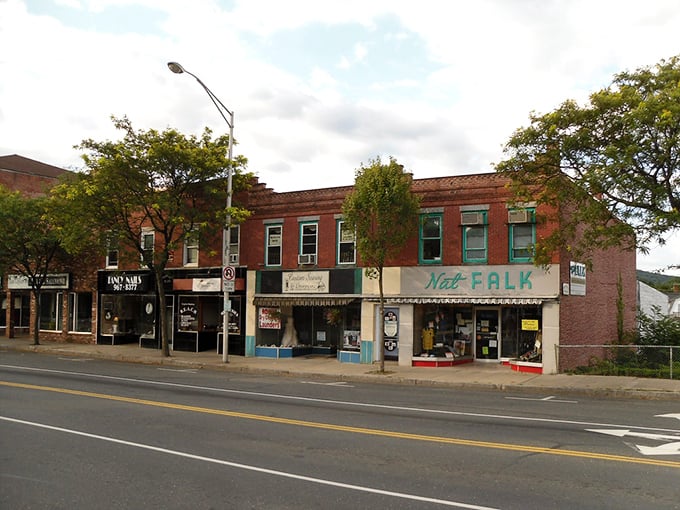The red buildings of Ware's business district stand like friendly sentinels, guarding a way of life that moves at a human pace.