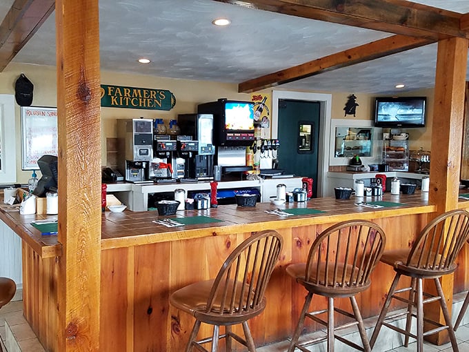 The counter—where solo diners become temporary family and watching the kitchen ballet becomes part of the entertainment package.