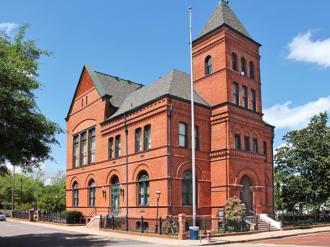 Jefferson's historic red-brick post office stands as a magnificent reminder of when government buildings were built to impress, not just function.