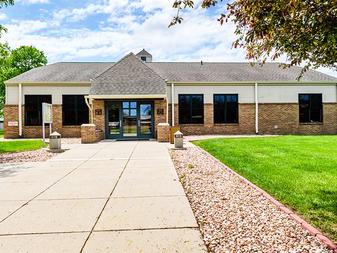 The Red Cloud Community Center blends modern function with prairie aesthetics—a gathering place where the town's future is shaped.