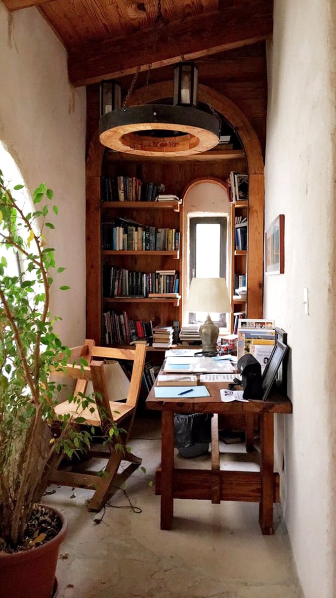 The castle's cozy library nook proves even medieval warriors needed a good book and a quiet corner. Knowledge is power, even in fortress form.