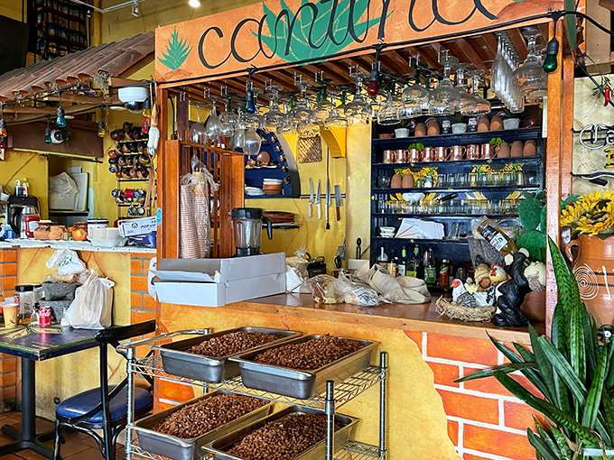 Behind this counter, magic happens daily. Those beans aren't just simmering—they're transforming into something that will make you question all other beans.