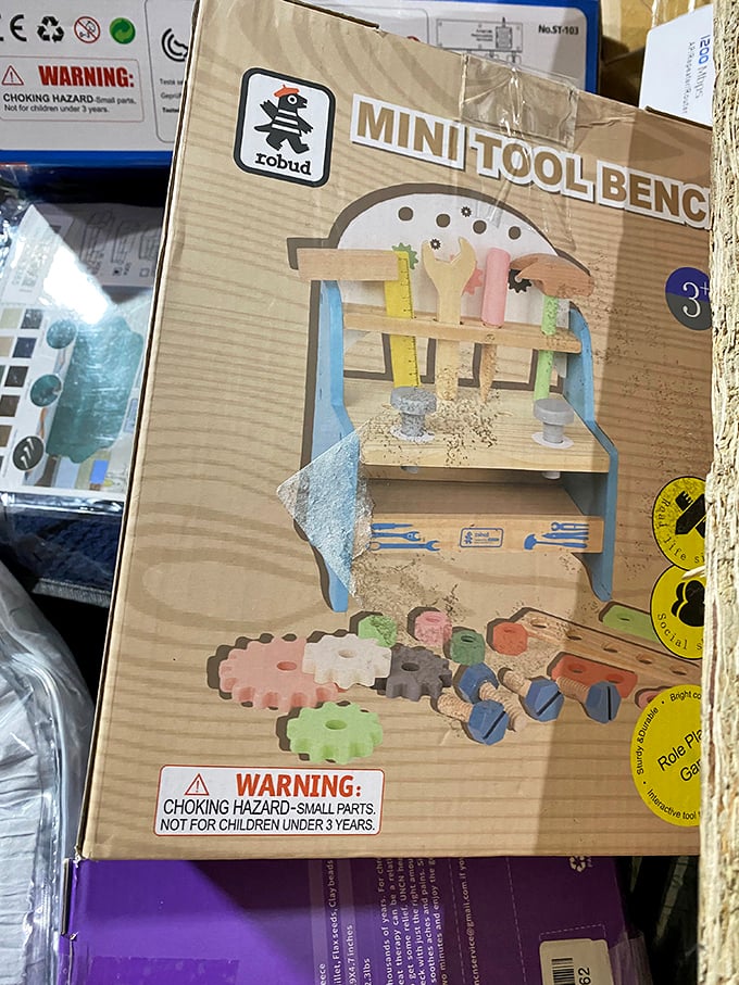 Every child's dream workshop! This mini tool bench promises hours of pretend construction projects without the actual home renovation mess.