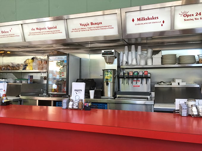 Behind that counter, short-order wizards perform breakfast ballet, orchestrating your eggs, hash browns, and toast with practiced precision.
