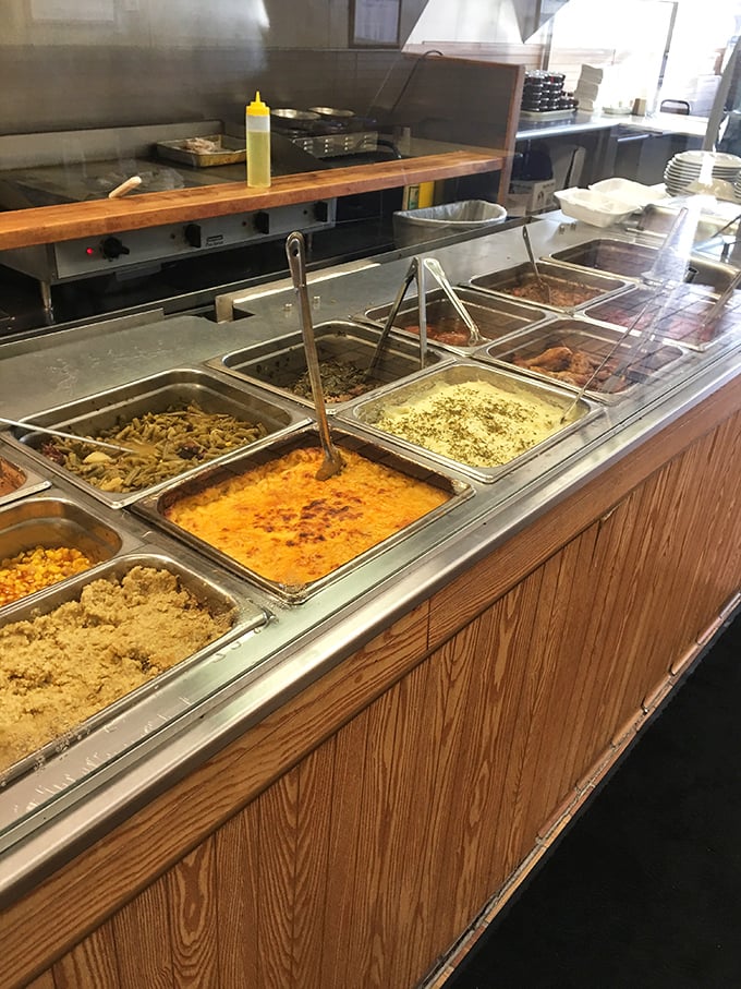Not a buffet—a display of artistry. Each steaming tray contains something your diet app will flag but your soul will thank you for.