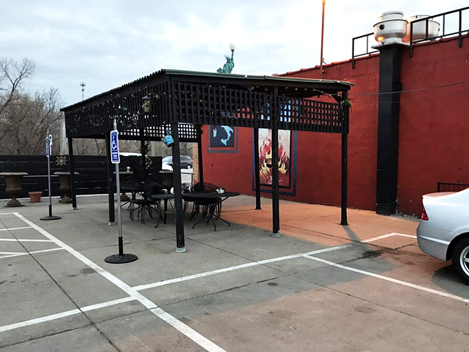 Even the outdoor seating area has that no-nonsense charm. A simple covered patio where Minnesota weather and Italian food reach a delicious compromise.