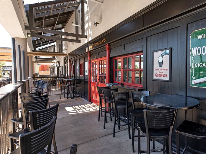 The outdoor patio extends the Irish hospitality into Arizona's perfect weather – best of both worlds achieved.