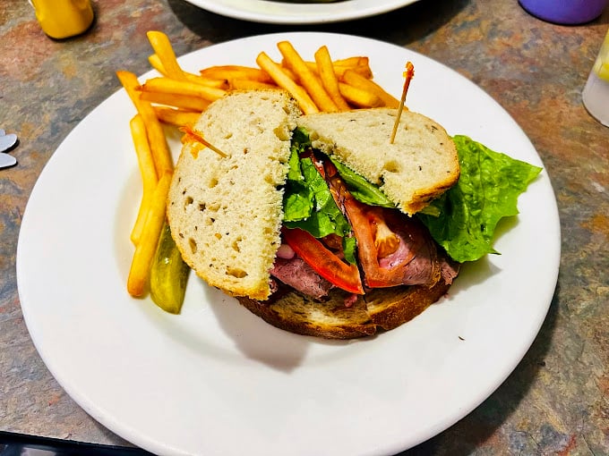 Pastrami piled higher than your expectations. This isn't just a sandwich – it's an architectural marvel with mustard.