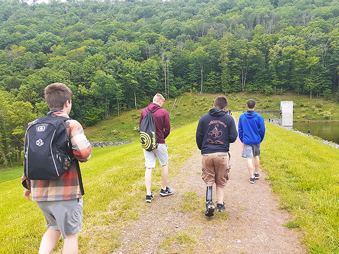 Beachgoers stake their claim on Pennsylvania's best-kept secret. These lucky visitors have discovered what many locals still don't know exists.