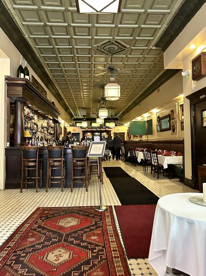 The bar where Old Fashioneds are actually old-fashioned. Half the patrons look like they might know where Jimmy Hoffa is.