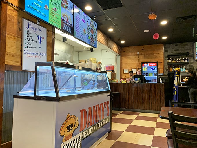 The open kitchen concept means you can watch your tacos being born. From tortilla to table, food theater at its most delicious.