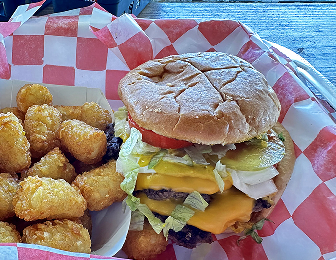 The double cheeseburger doesn't need fancy aioli or artisanal buns—it's confident in its straightforward deliciousness.