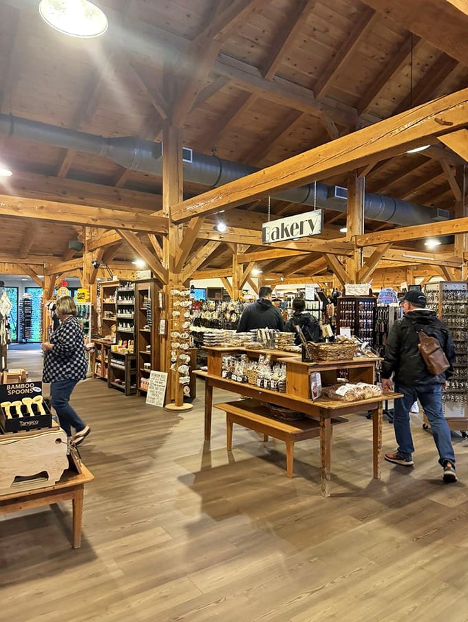 Beyond barbecue lies a treasure trove of local goods. The bakery section alone could make you forget you came for the ribs.