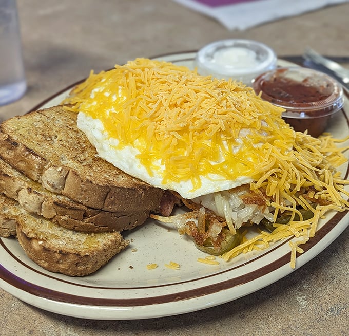 Where the magic happens: Waveland's open kitchen lets you witness the choreography behind those perfect hash browns.