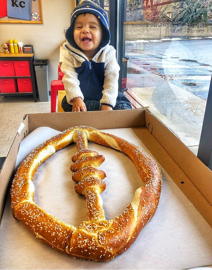 A football-shaped pretzel that scores a touchdown in both creativity and deliciousness. The ultimate game day centerpiece.