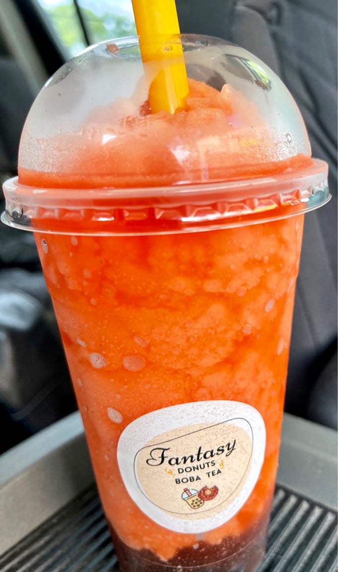 Thai milk tea that's worth the trip alone. The perfect creamy counterpoint to all that fried dough goodness.