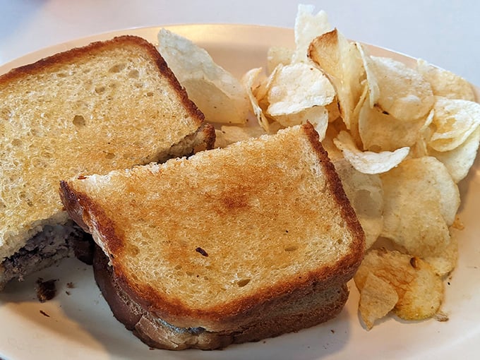 The humble sandwich elevated to art form. That perfectly golden toast isn't just cooked—it's been loved, understood, and respected.