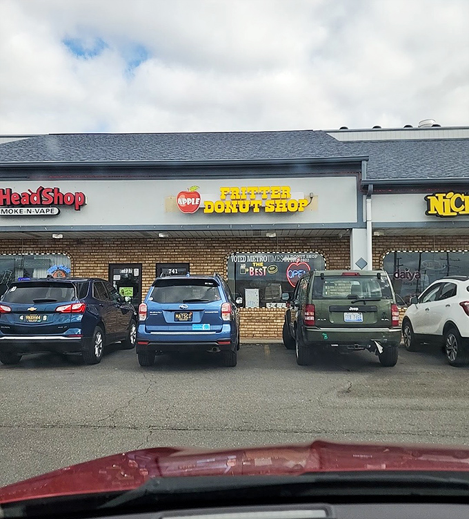 The parking lot filled with vehicles from across Michigan—a testament that great donuts can create pilgrimages worthy of religious devotion.