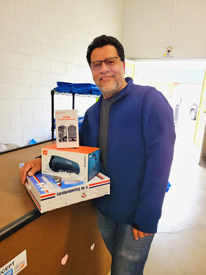 "Mission accomplished" personified. That JBL speaker and toolkit combo represents the perfect bin store hat trick – technology, practicality, and savings.