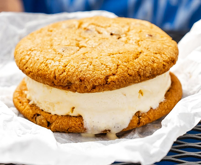 The ice cream sandwich cookie—proof that Jimmy Jack's understands that after a barbecue feast, dessert isn't just an option, it's a responsibility.