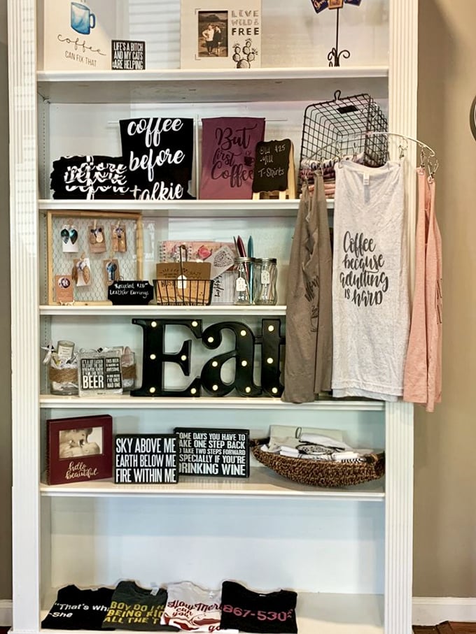 Coffee wisdom in merchandise form—because sometimes you need your caffeine philosophy to be wearable too.
