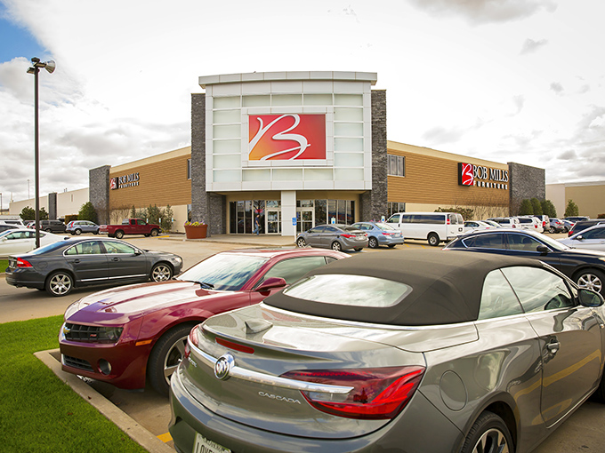 The parking lot view that says, "Clear your schedule—you're about to spend hours discovering furniture you never knew you needed."