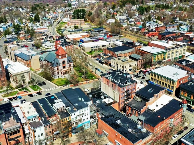 From above, Northampton reveals its perfect scale—large enough for cultural diversity, small enough to navigate without GPS or anxiety medication.